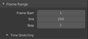 输出属性 - 帧范围 - 《Blender 4.3 参考手册》 - 书栈网 · BookStack