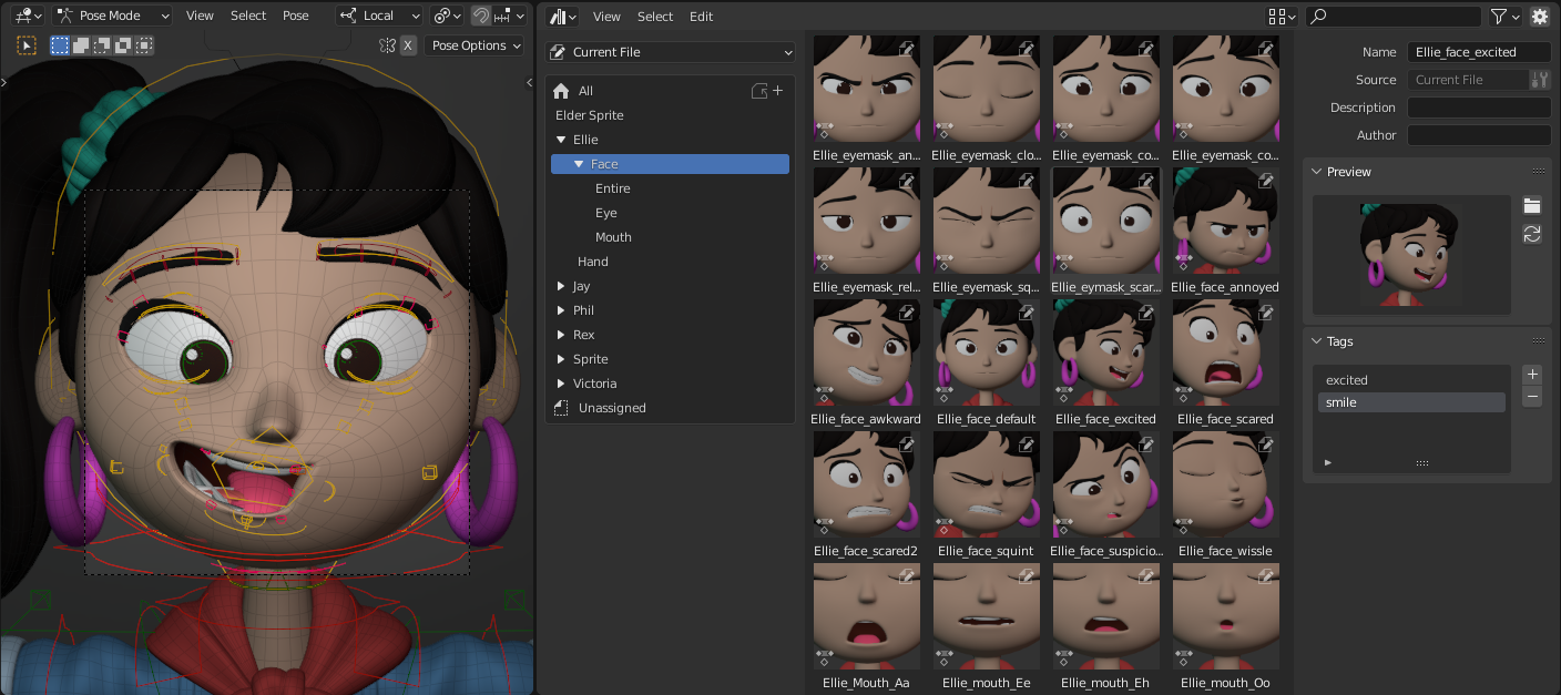 Editing - Pose Library - 《Blender 4.5 Manual》 - 书栈网 · BookStack