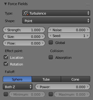 Force Fields - Turbulence - 《Blender 4.5 Manual》 - 书栈网 · BookStack