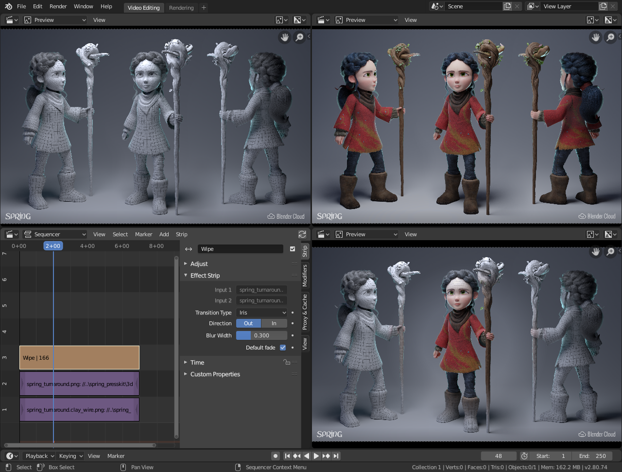 Transitions - Wipe Strip - 《Blender 4.5 Manual》 - 书栈网 · BookStack