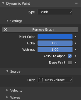 Dynamic Paint - Brush - 《Blender 4.5 Manual》 - 书栈网 · BookStack