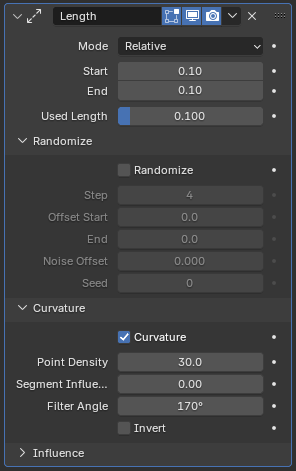 Generate - Length Modifier - 《Blender 4.5 Manual》 - 书栈网 · BookStack