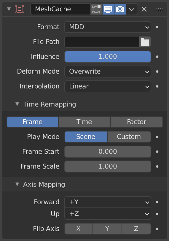 Edit - Mesh Cache Modifier - 《Blender 5.0 Manual》 - 书栈网 · BookStack