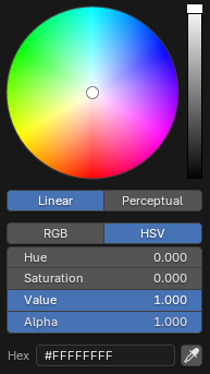 UI Elements - Color Picker - 《Blender 5.0 Manual》 - 书栈网 · BookStack