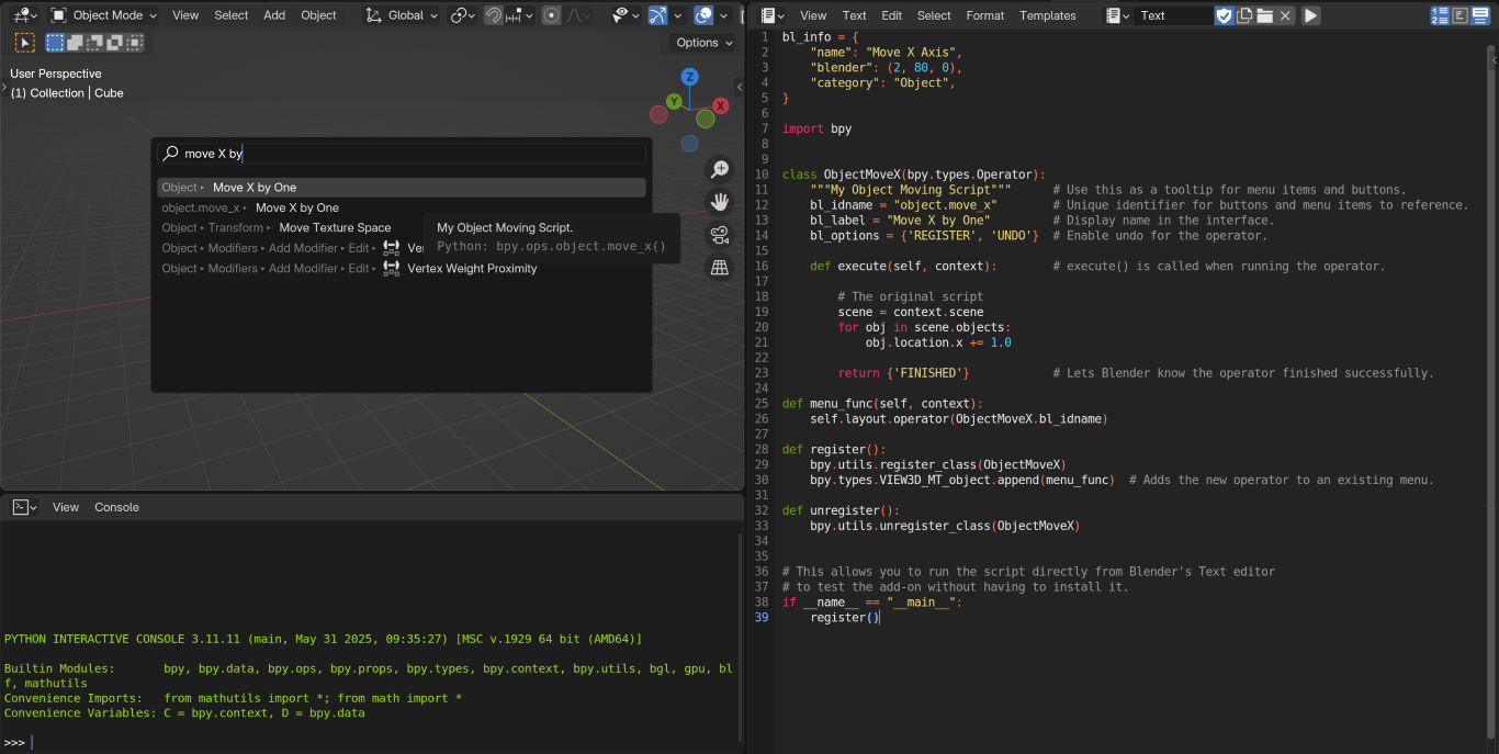 Scripting & Extending Blender - Add-on Tutorial - 《Blender 5.0 Manual ...