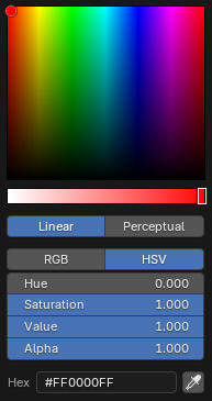 UI Elements - Color Picker - 《Blender 5.0 Manual》 - 书栈网 · BookStack