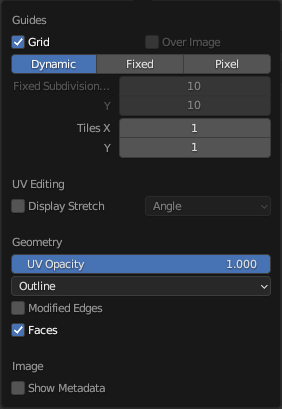 UV Editor - Overlays - 《Blender 5.0 Manual》 - 书栈网 · BookStack