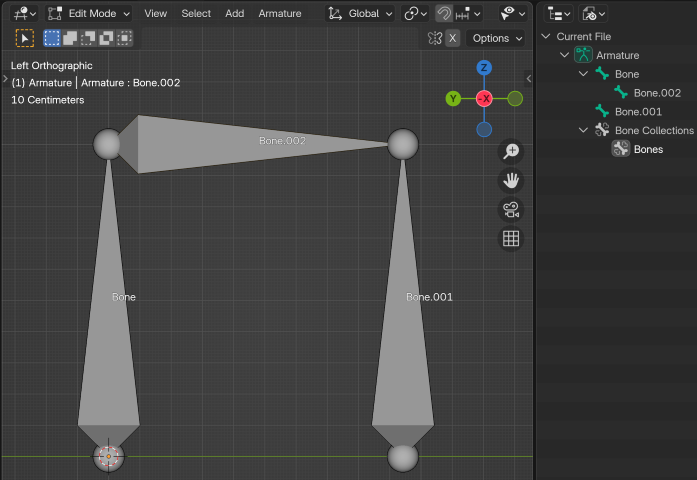 编辑 - 在关节间填充骨骼 - 《Blender 5.0 参考手册》 - 书栈网 · BookStack