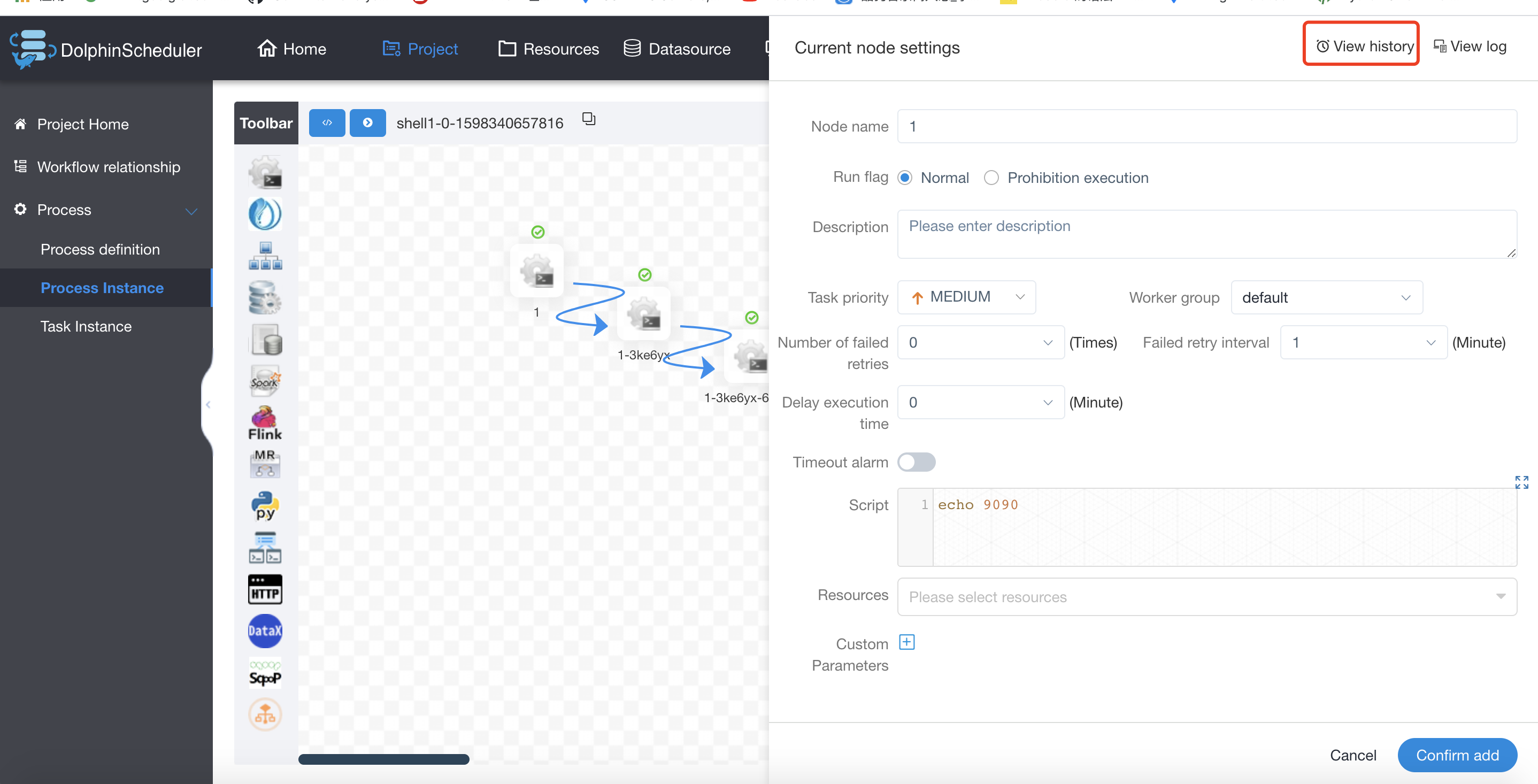 Project - Workflow Instance - 《Apache DolphinScheduler v2.0.6 ...