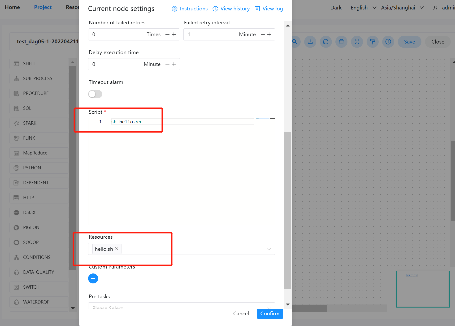资源中心 - 文件管理 - 《Apache DolphinScheduler v3.1.0 使用手册》 - 书栈网 · BookStack