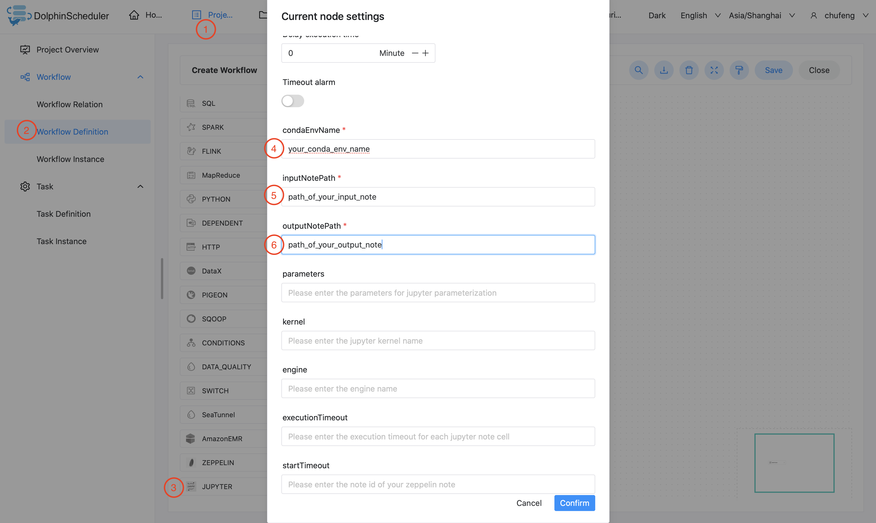 任务类型 - Jupyter - 《Apache DolphinScheduler v3.1.0 使用手册》 - 书栈网 · BookStack