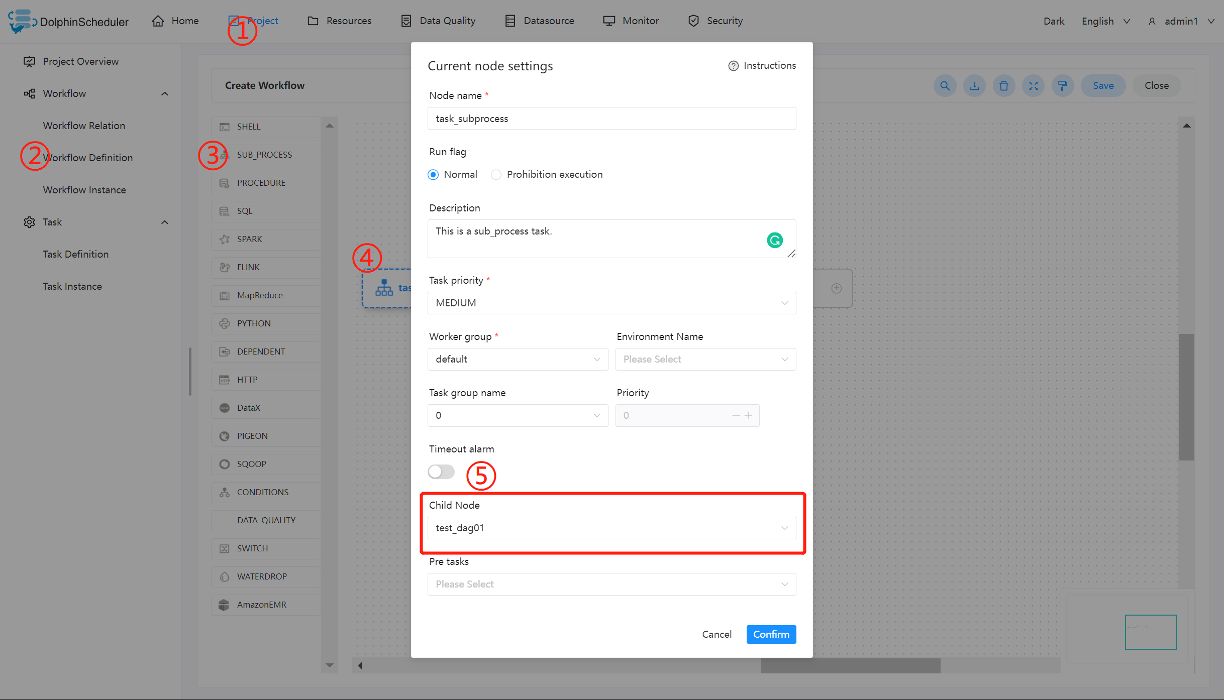 任务类型 - SubProcess - 《Apache DolphinScheduler v3.1.0 使用手册》 - 书栈网 · BookStack