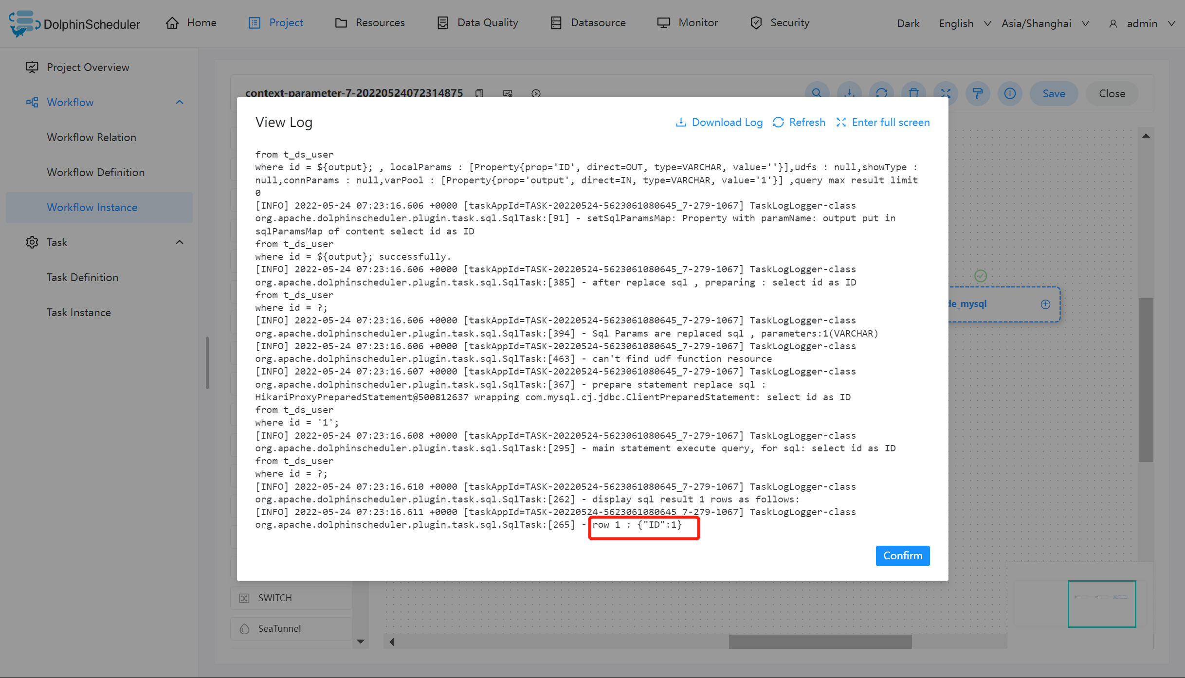 参数 - 参数传递 - 《Apache DolphinScheduler v3.1.9 中文文档》 - 书栈网 · BookStack