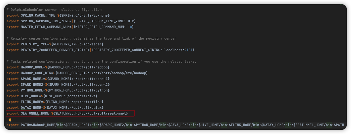 任务类型 - SeaTunnel - 《Apache DolphinScheduler v3.1.9 中文文档》 - 书栈网 · BookStack