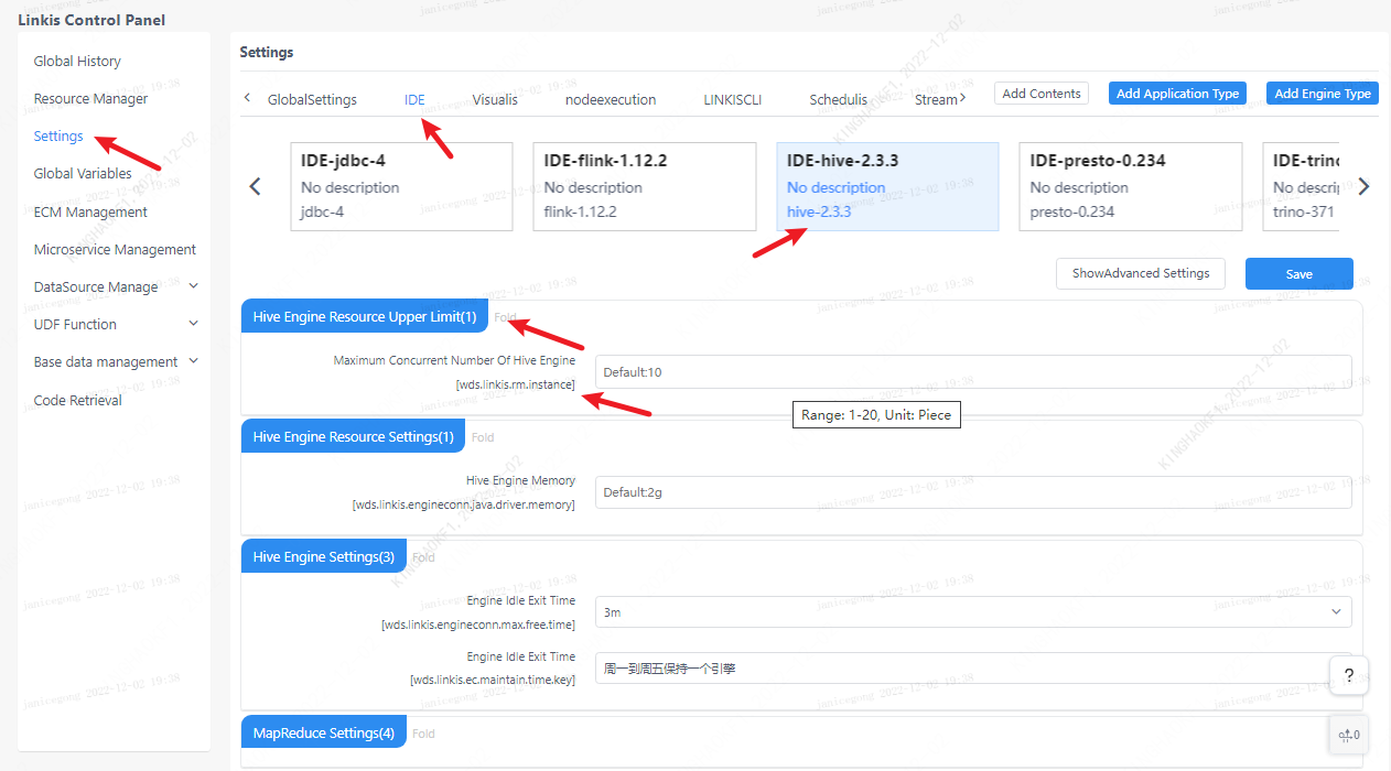 Control Panel - Spark Engine Parameter Adjustment - 《Apache Linkis v1.4 Documentation》 - 书栈网 · ...