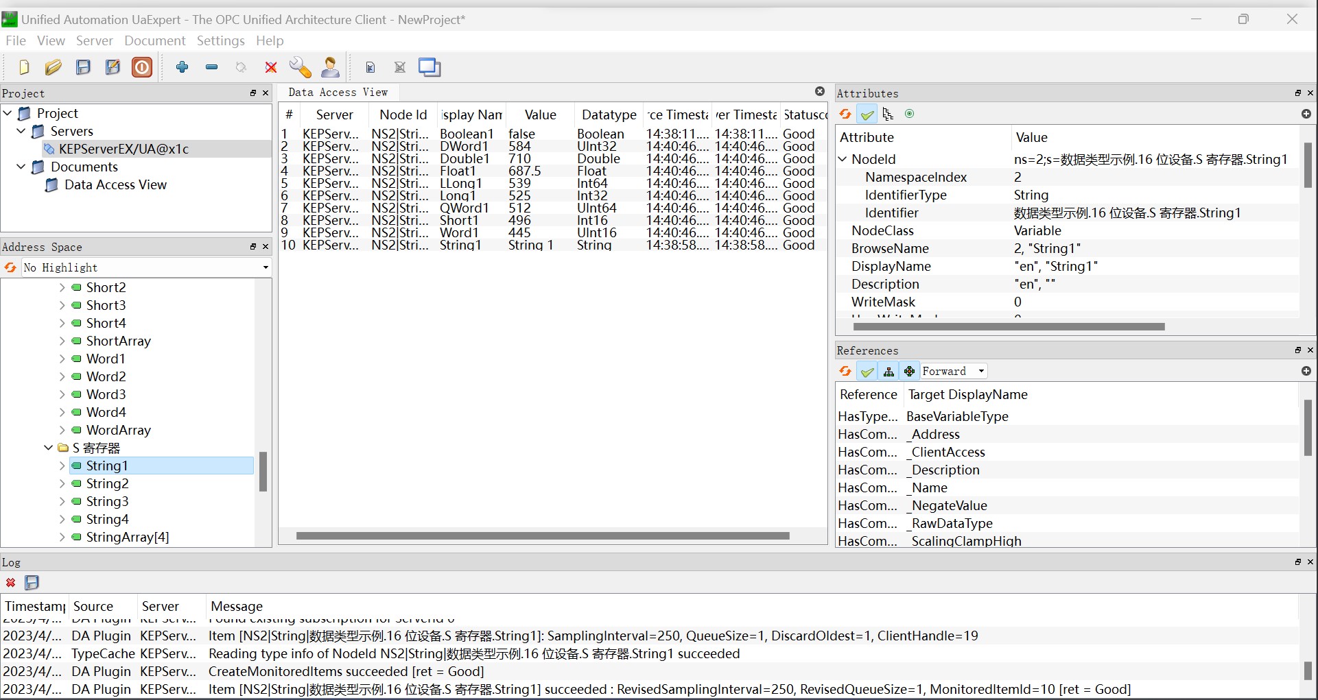 OPC UA - KEPServerEX 连接示例 - 《Neuron v2.9 中文文档》 - 书栈网 · BookStack