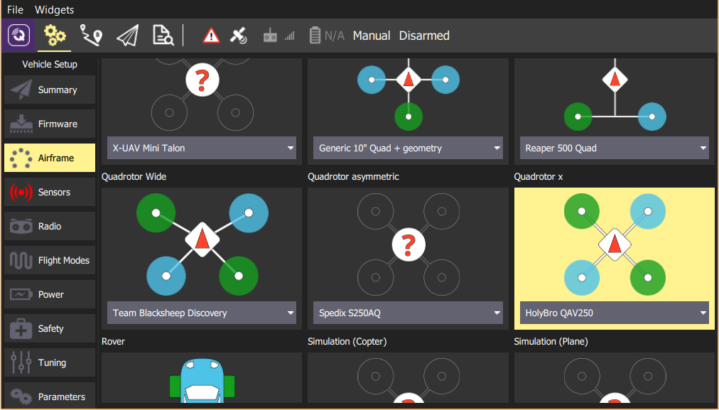 多旋翼 - QAV250 (Pixhawk4 Mini) - 《PX4 用户手册》 - 书栈网 · BookStack